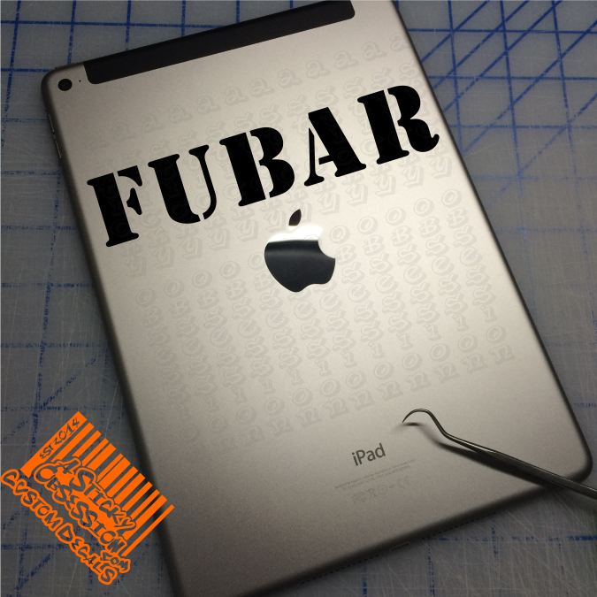 FUBAR Military Army Navy Air Force Marine Mechanic Decal - A Sticky ...