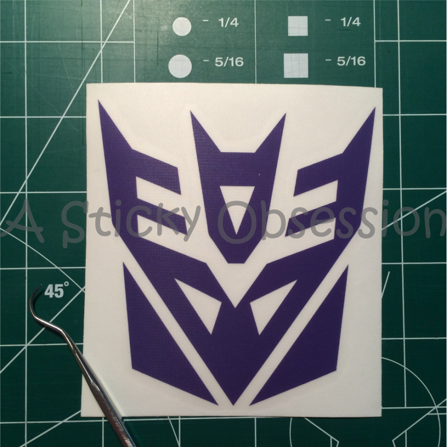 Transformers Inspired Decepticon Decal Sticker - A Sticky Obsession