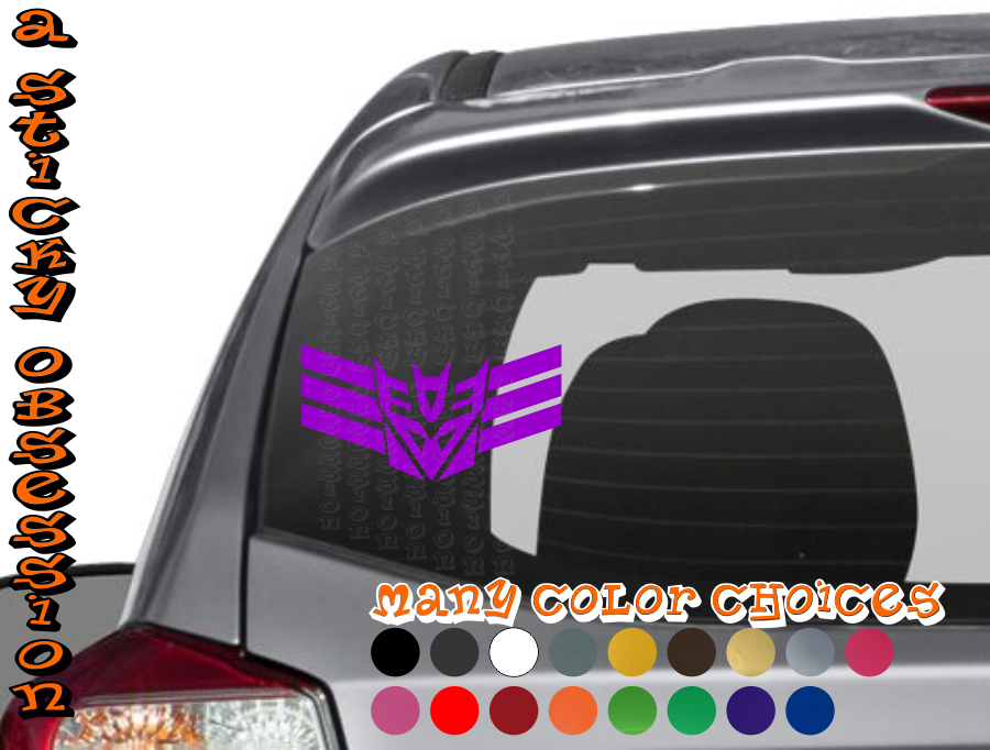 decepticon car sticker