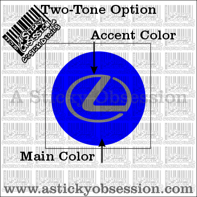 Lexus Wheel Center Cap Overlay Sticker - A Sticky Obsession