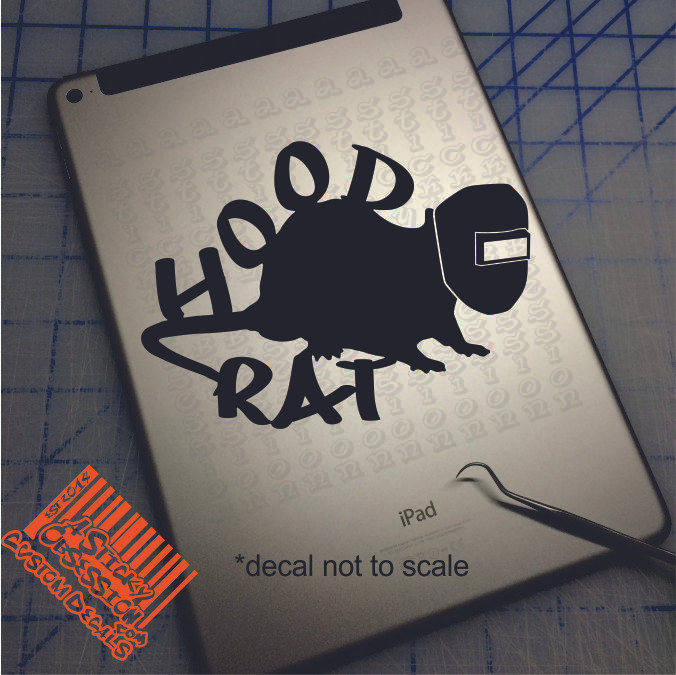 Hood Rat Welding Decal