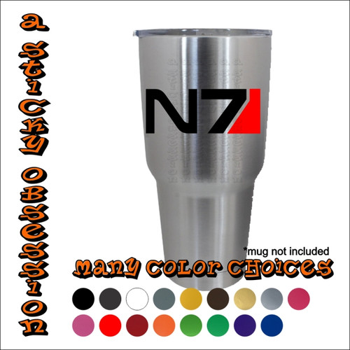 Mass Effect N7 Gaming Custom Decal A Sticky Obsession