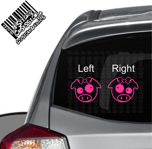 Rally Pig Girl Decal Sticker - A Sticky Obsession