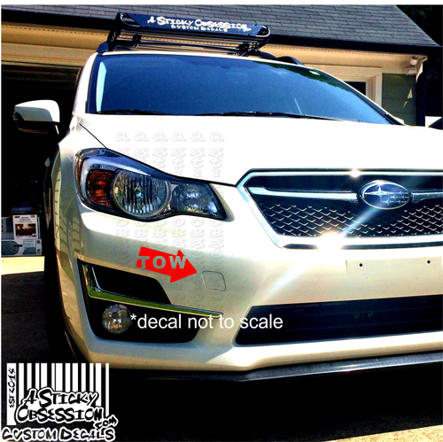 Race Car Tow Hook Arrow Decal Sticker - A Sticky Obsession