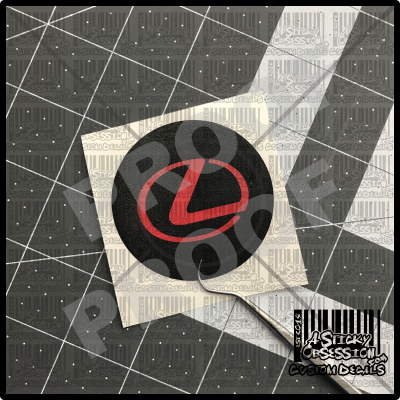 Lexus Wheel Center Cap Overlay Sticker - A Sticky Obsession