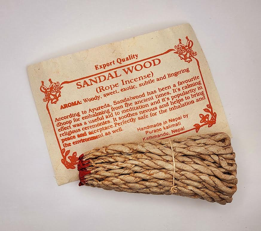 Tibetan Sandalwood Rope Incense 45 Sticks