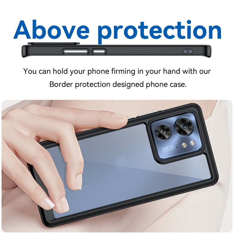 Motorola Cases - Motorola Edge (2023) Cases Hybrid TPU Black