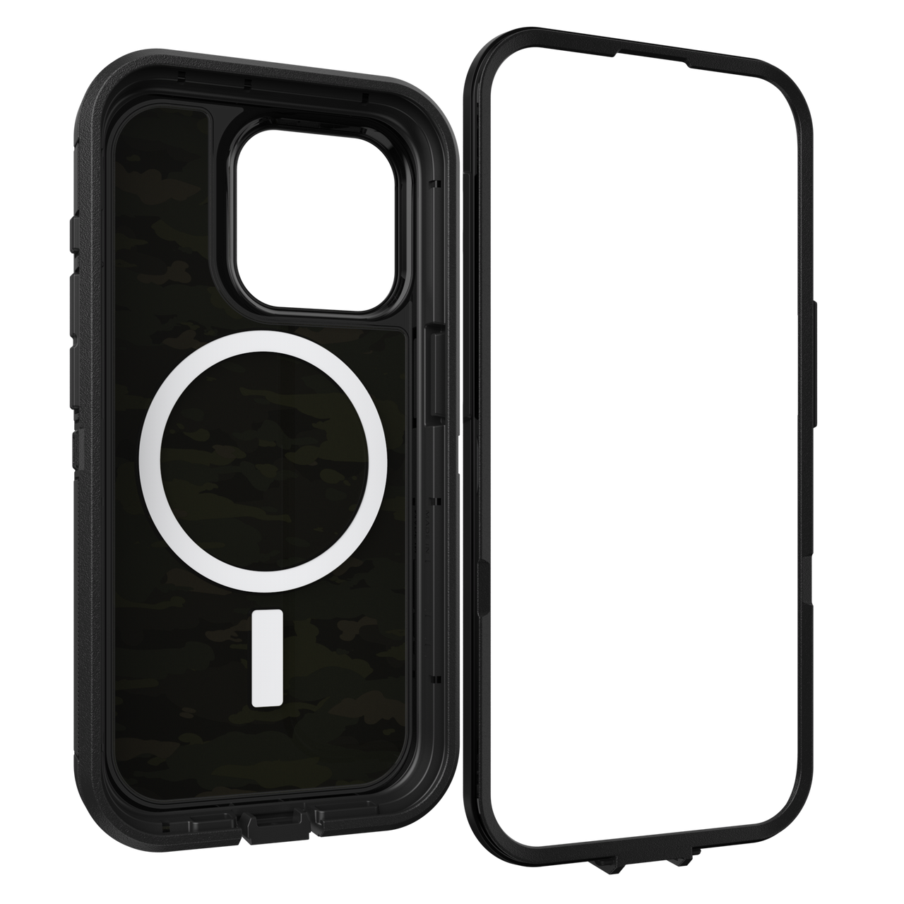 Otterbox - Defender Pro Xt Clear Magsafe Case for Apple iPhone 15 Pro Max - Woodland Camo 77-93324