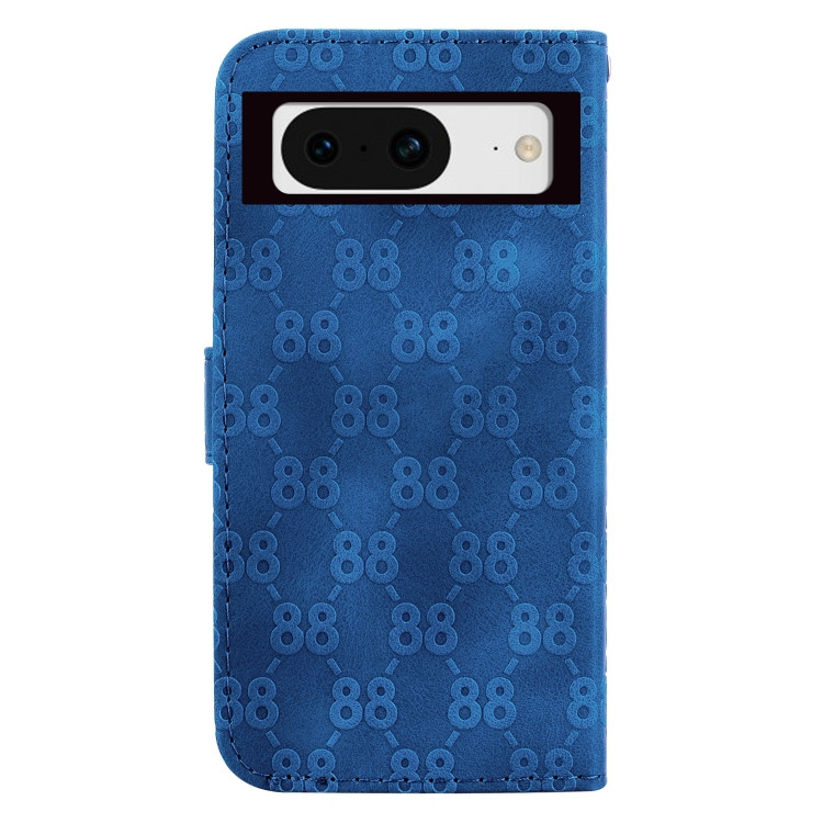 Google Cases - Pixel 8 Cases Embossed Leather Blue