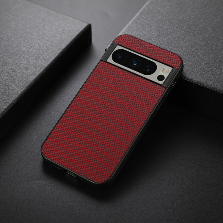 Google Cases - Pixel 8 Pro Cases Carbon Fiber Texture Red