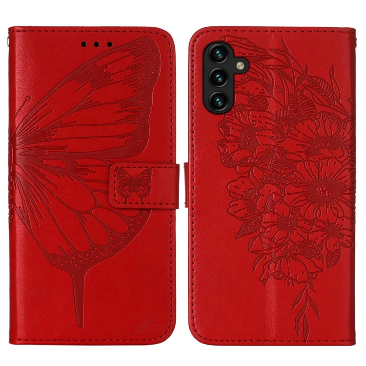 Samsung Cases - Galaxy A54 5G Cases Embossed Leather Red