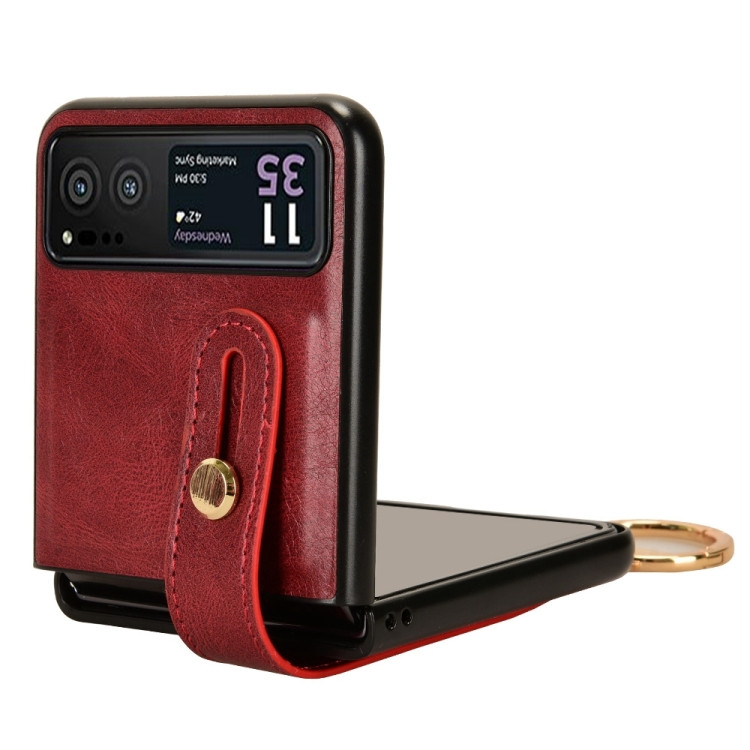 Motorola Cases - Motorola razr (2023) Cases Leather Red