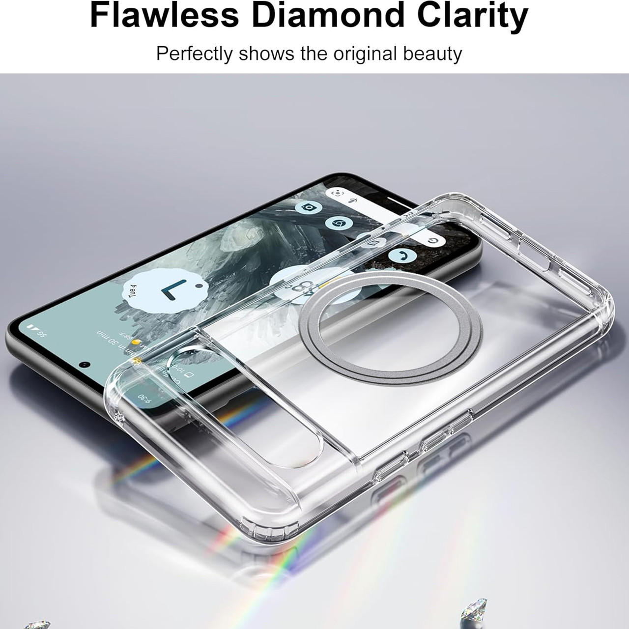 Google Pixel 9 Pro XL Transparent Frosted MagSafe Phone Case