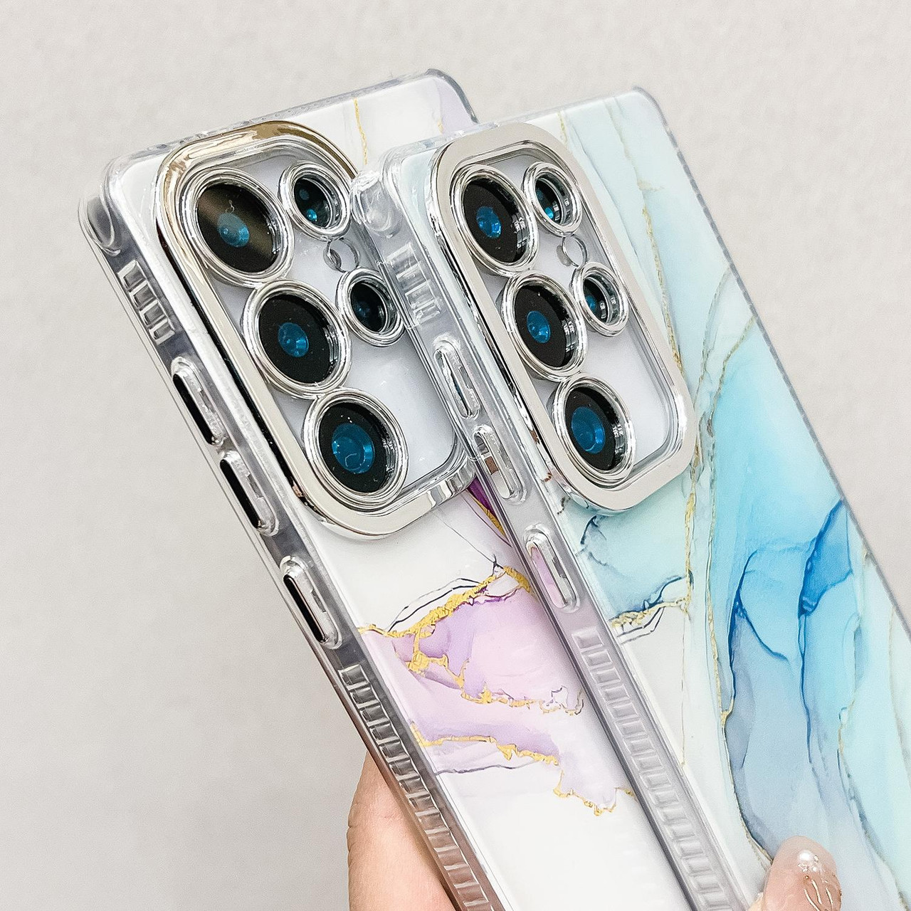 Samsung Galaxy S25 Ultra 5G Electroplated Marble Texture Phone Case ...