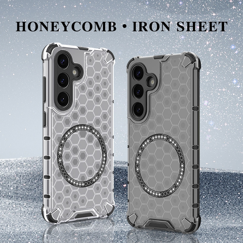 Samsung Galaxy S25 Ultra 5G Honeycomb Magnetic Ring Shockproof Phone ...