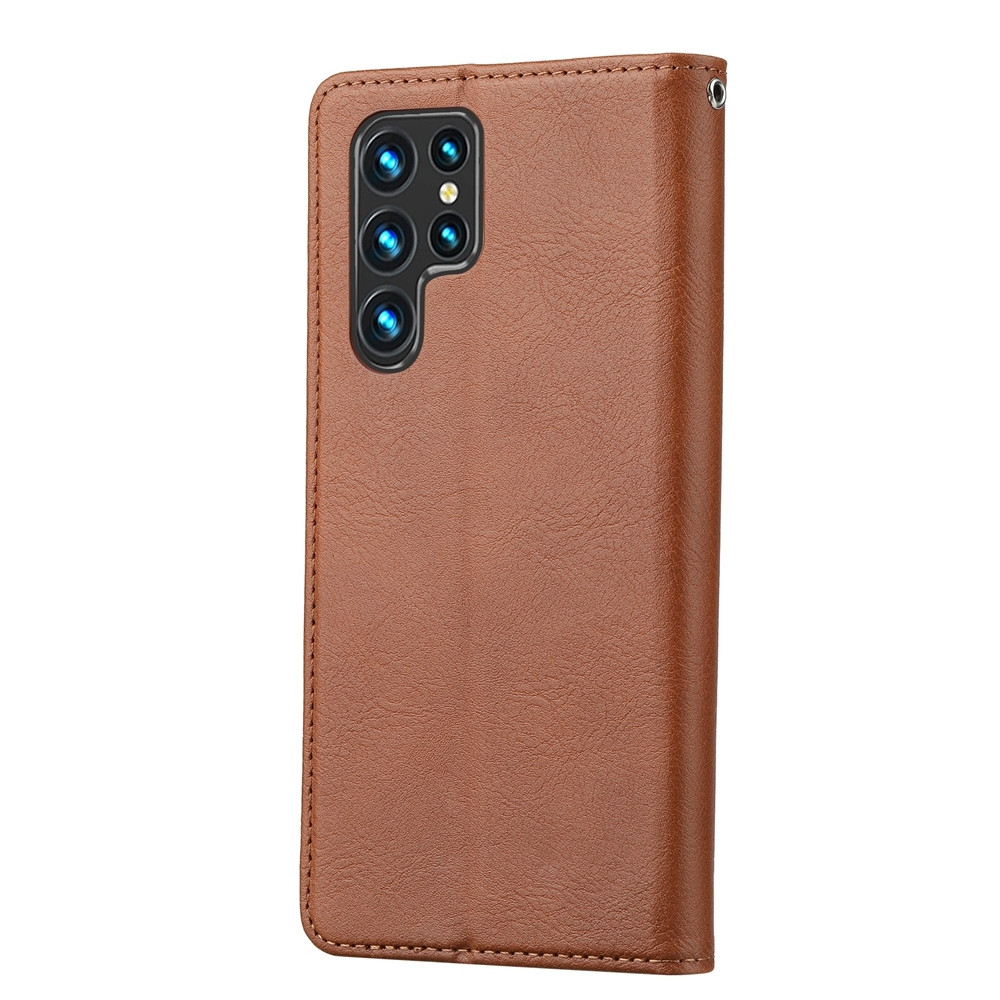 Samsung Galaxy S25 Ultra 5G Knead Skin Texture Flip Leather Phone Case ...