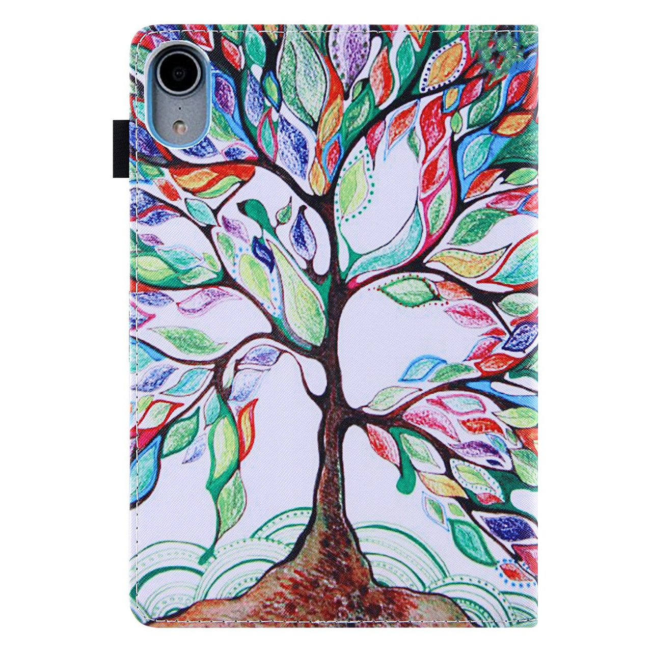 iPad 2025 / 2022 Colored Drawing Leather Smart Tablet Case - Life Trees