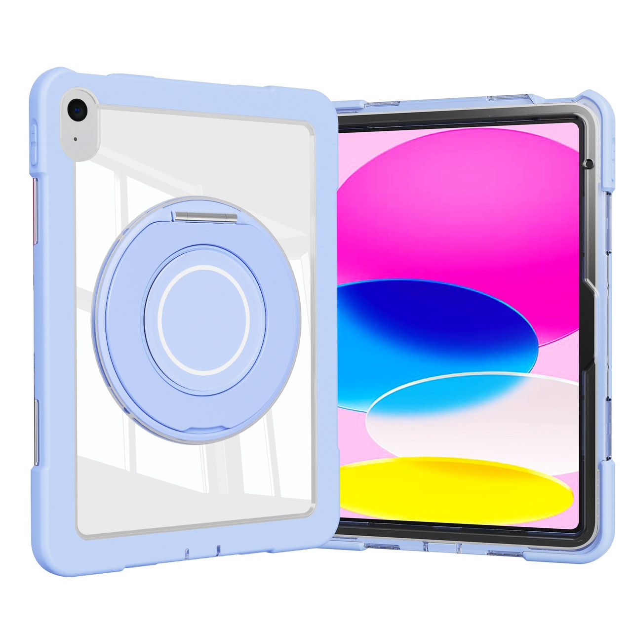 iPad 2025 / 2022 Crystal Armor PC Hybrid TPU Tablet Case - Blue