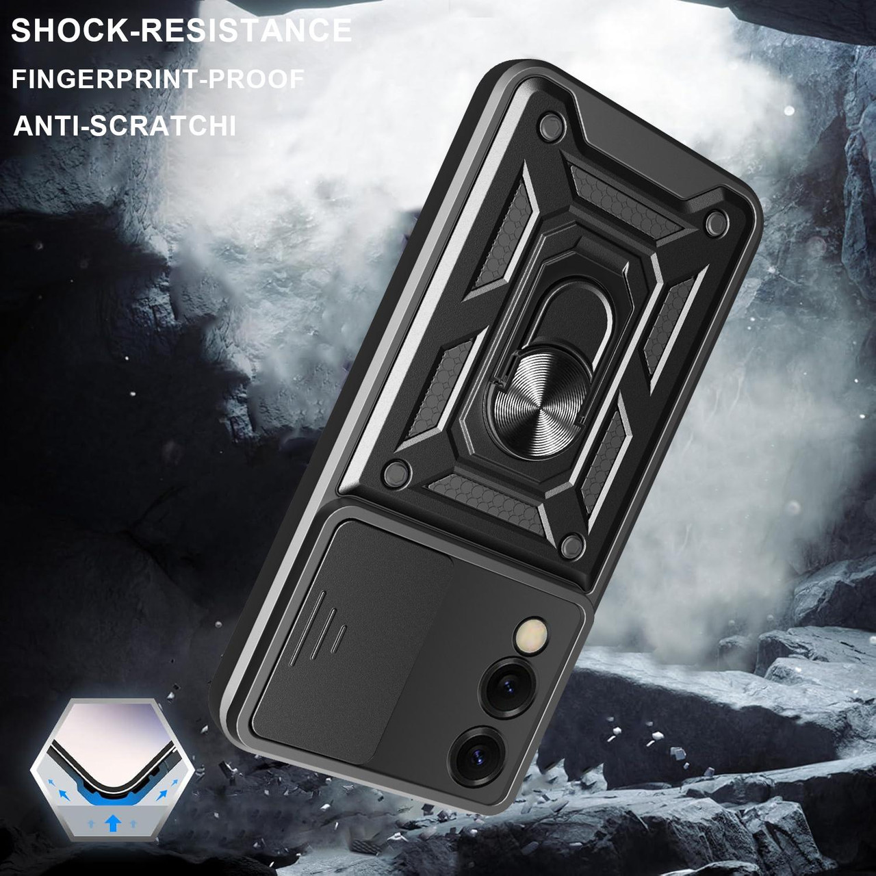Samsung Galaxy S25 Edge 5G Sliding Camera Cover Design TPU+PC Phone ...