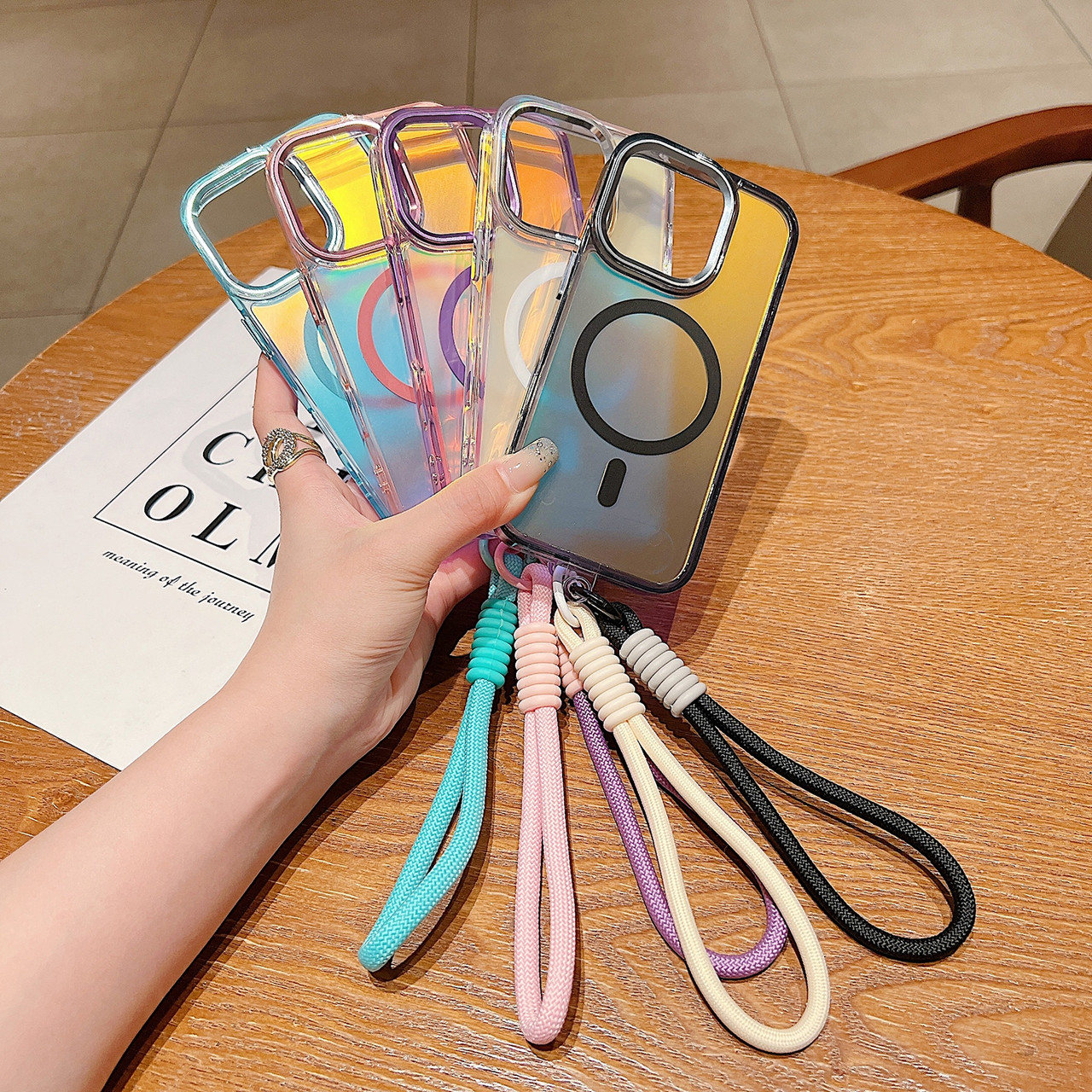 iPhone 17 Pro Max Bright Shadow Magsafe Discoloration Phone Case with ...