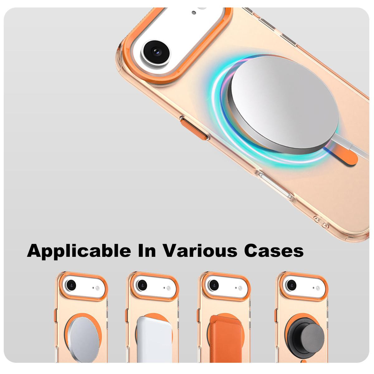 iPhone Air IMAK Candy Series Shockproof MagSafe Phone Case - Orange