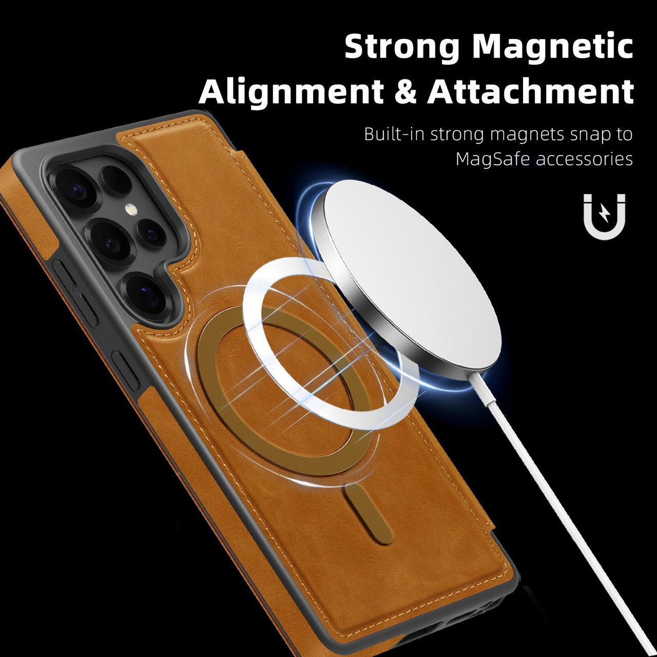 Samsung Galaxy A16 5G Linton MagSafe Leather Phone Case - Purple