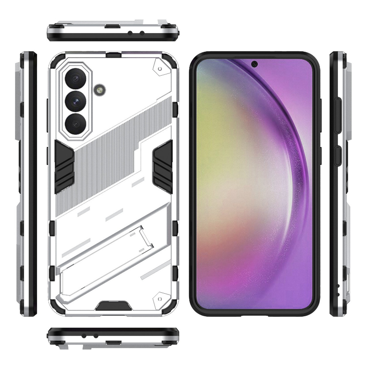 Samsung Galaxy A56 5G Punk Armor 2 in 1 PC + TPU Shockproof Phone Case ...