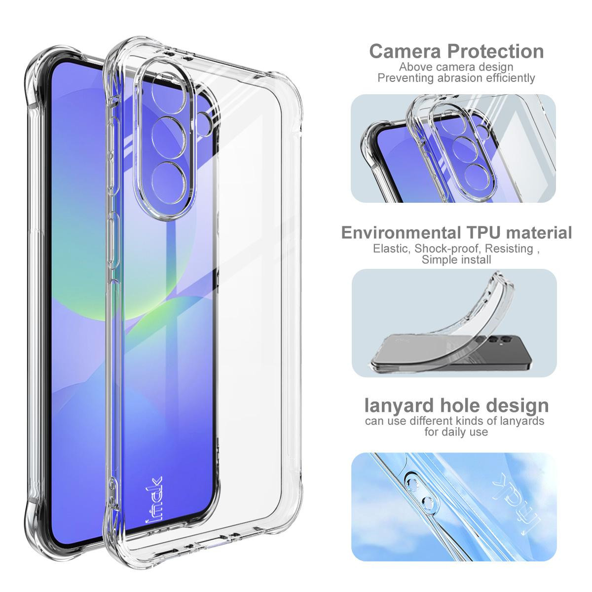 Samsung Galaxy A37 5G imak Shockproof Airbag TPU Phone Case - Transparent