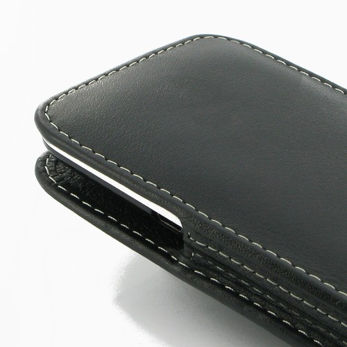 PDair Black Leather Vertical Pouch for HTC EVO 4G LTE PAHTCEVO4GLTEVNC