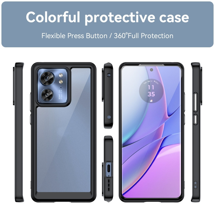 Motorola Cases - Motorola Edge (2023) Cases Hybrid TPU Black