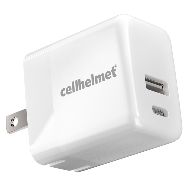 Cellhelmet - USB A and USB C Dual Wall Charger 20w Pd - White WALL-PD ...