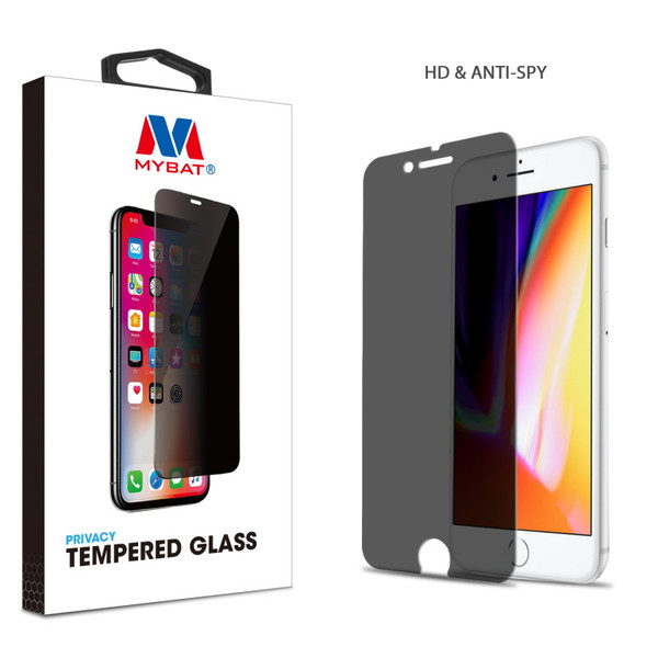 MyBat Privacy Tempered Glass Screen Protector (2.5D) for Apple iPhone 8 ...