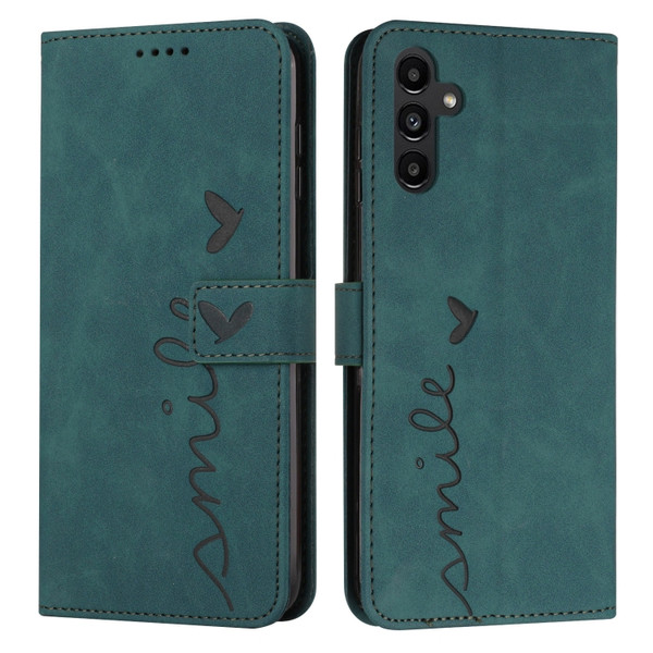 Samsung Cases - Galaxy A54 5G Cases Embossed Leather Green