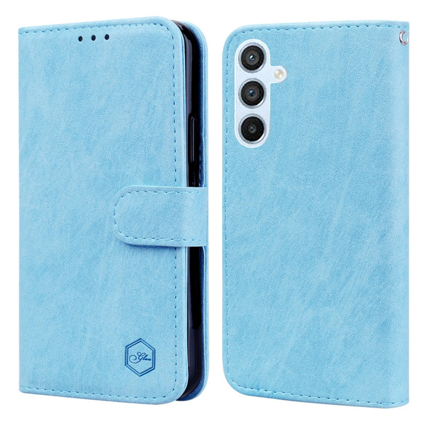 Samsung Cases - Galaxy A54 5G Cases Leather Texture TPU Blue