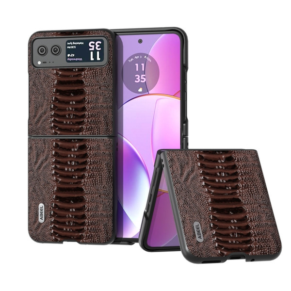 Motorola Cases - Motorola razr (2023) Cases Leather Coffee