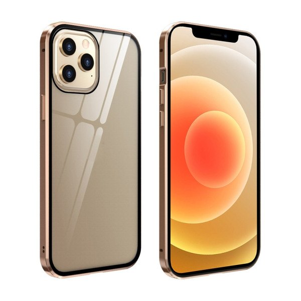 iPhone Cases - iPhone 12 mini Cases Fusion360 Glass Magnetic Gold Red