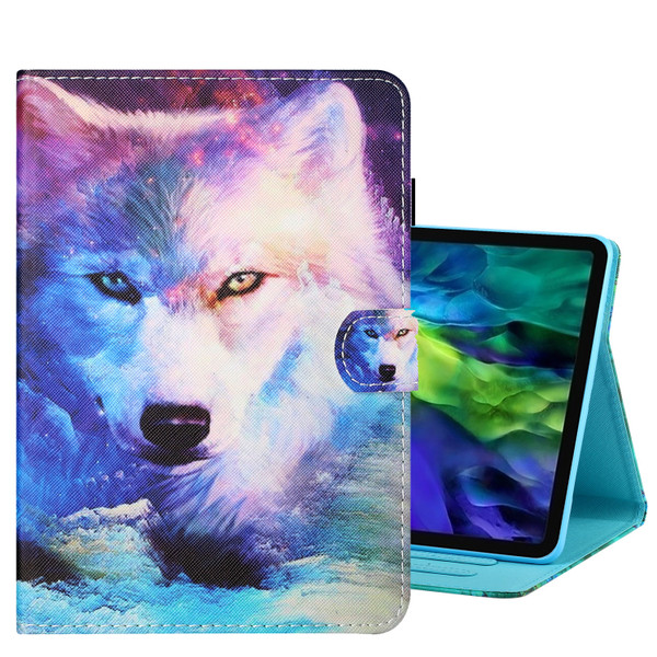 iPad Pro 11 2024 Coloured Drawing Stitching Smart Leather Tablet Case ...