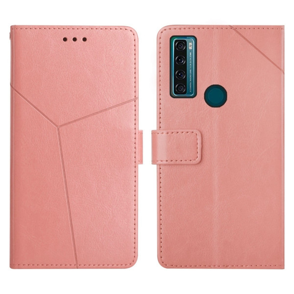 Phone Cases - TCL Flip Leather Gold Rose