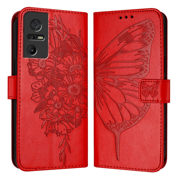 Phone Cases - TCL Embossed Leather Red