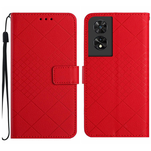 Phone Cases - TCL Leather Texture Red
