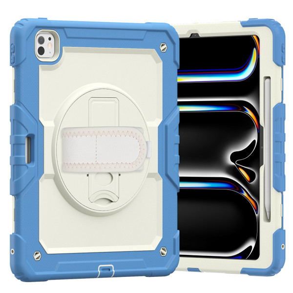 iPad Pro 13 2024 Silicone Hybrid PC Tablet Case with Shoulder Strap ...