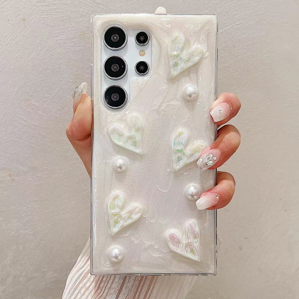 Samsung Galaxy S25 Ultra 5G Cream Gum Decoden TPU Phone Case - Love