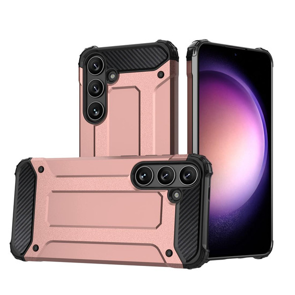 Samsung Galaxy S25 5G Magic Armor TPU Hybrid PC Phone Case - Rose Gold