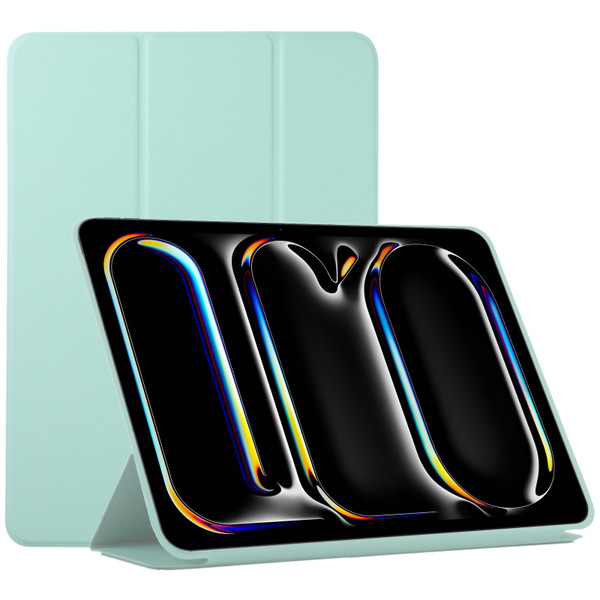iPad Pro 13 2024 Double-sided Clip Non-buckle Magnetic PU Smart Tablet ...