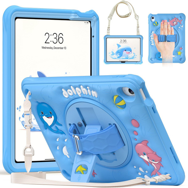 iPad 2025 / 2022 Dolphin Rotation Kickstand Silicone Hybrid PC Tablet ...