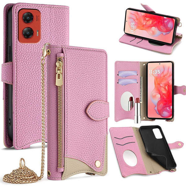 Moto G Stylus 5G 2024 Crossbody Chain Fishtail Litchi Leather Phone ...