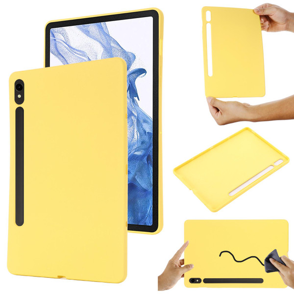 Samsung Galaxy Tab S10 FE / S10 Pure Color Liquid Silicone Shockproof ...