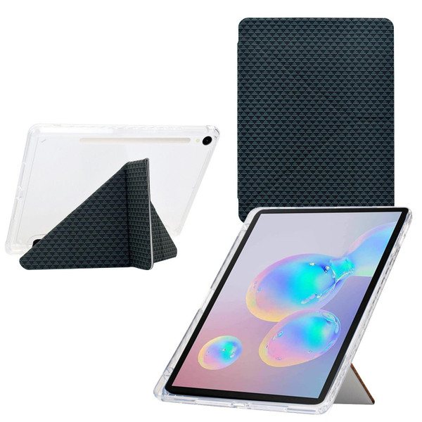 Samsung Galaxy Tab S10 FE / S9 Y-Fold Pyramid Texture Smart Leather ...