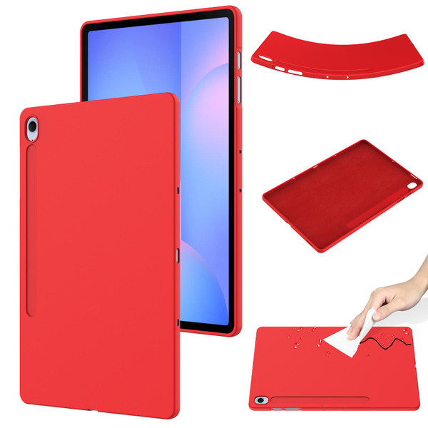 Samsung Galaxy Tab S10 FE+ Pure Color Liquid Silicone Shockproof Tablet ...