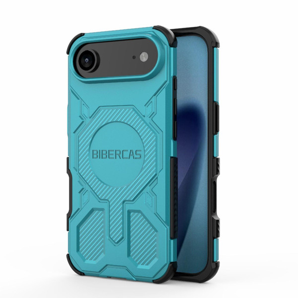 iPhone Air BIBERCAS Real Color Series MagSafe Shockproof Phone Case - Green